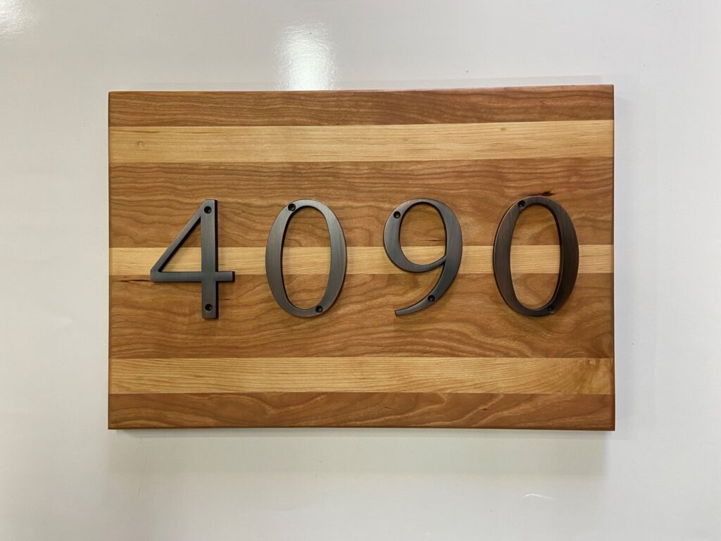 Custom House Marker - Cascade Mountain Woodworking