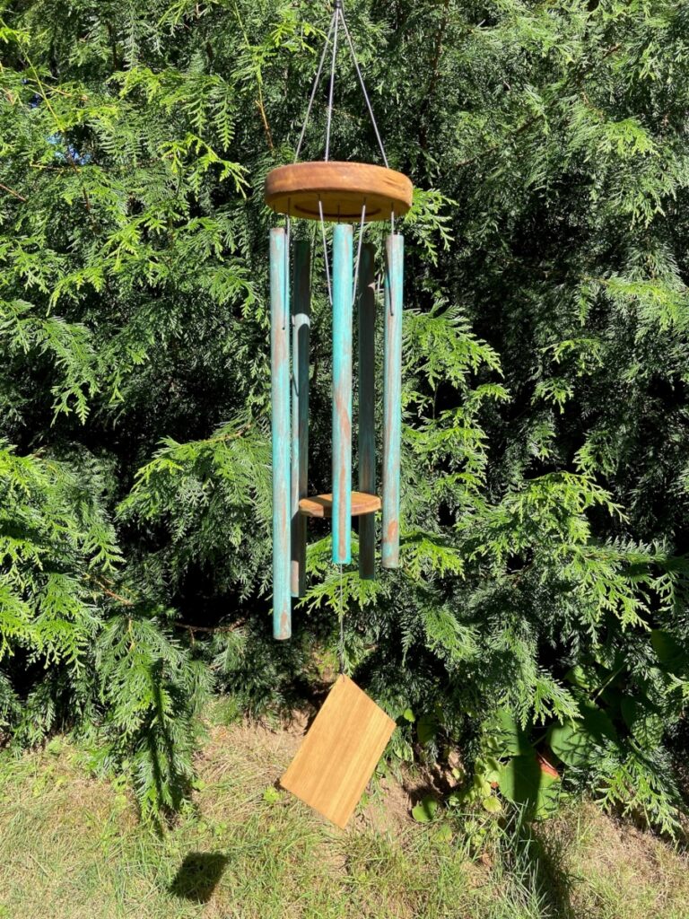 Rustic Aged Copper Wind Chimes - Cascade Mountain Woodworking