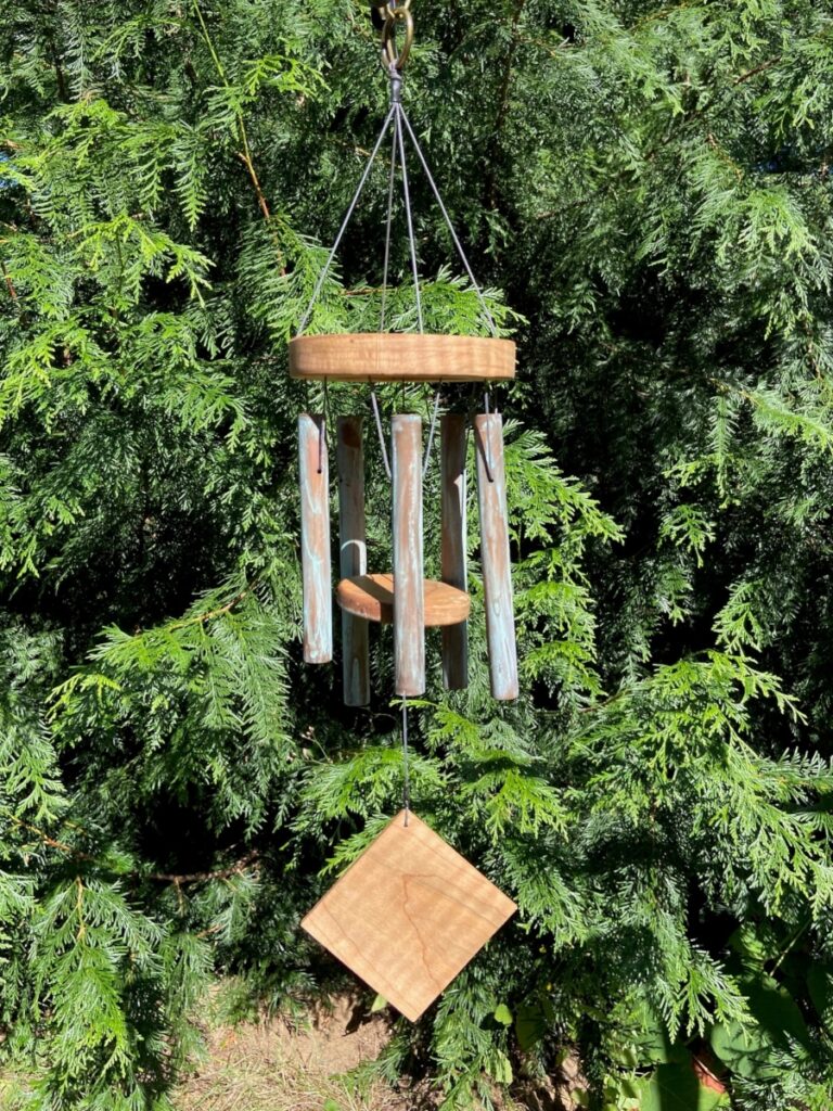 Rustic Aged Copper Wind Chimes - Cascade Mountain Woodworking