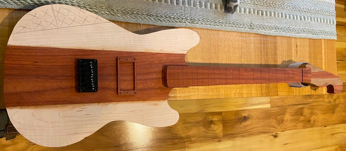 Wood + clamps: Otter Guitar Update - Cascade Mountain Woodworking
