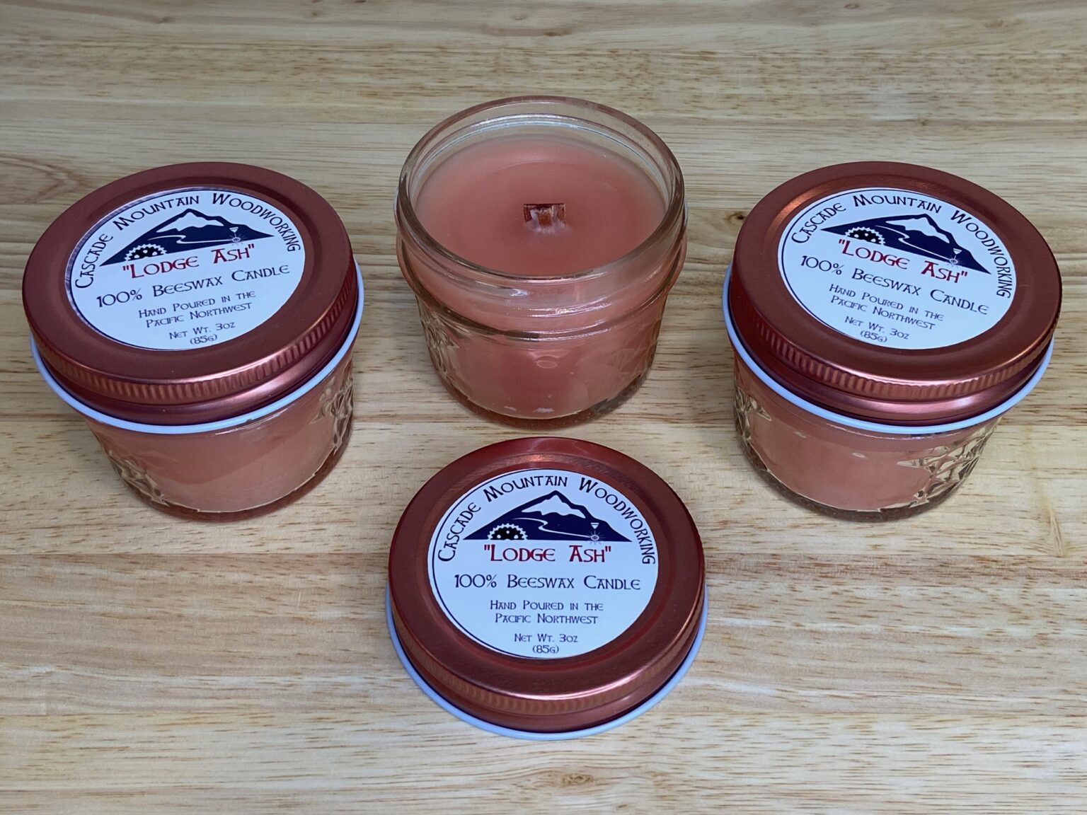Wood + clamps: Lodge Ash Candle - Cascade Mountain Woodworking
